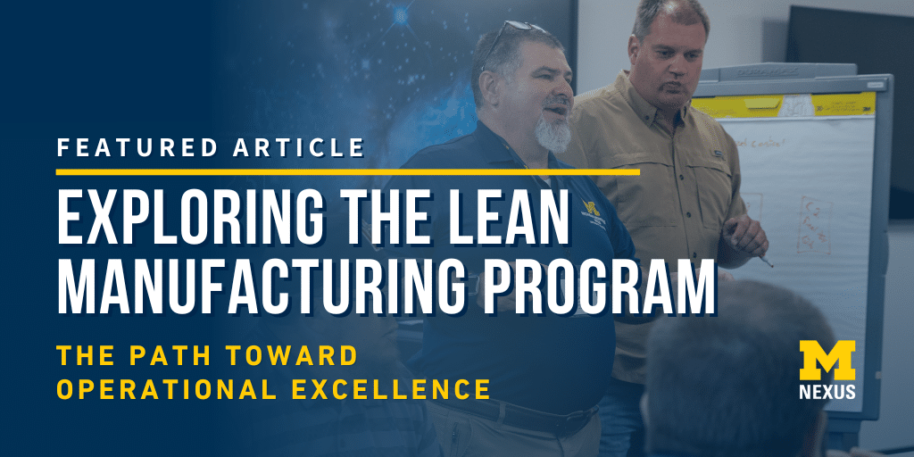 Exploring the Lean Manufacturing Certificate Course: The Path Toward ...
